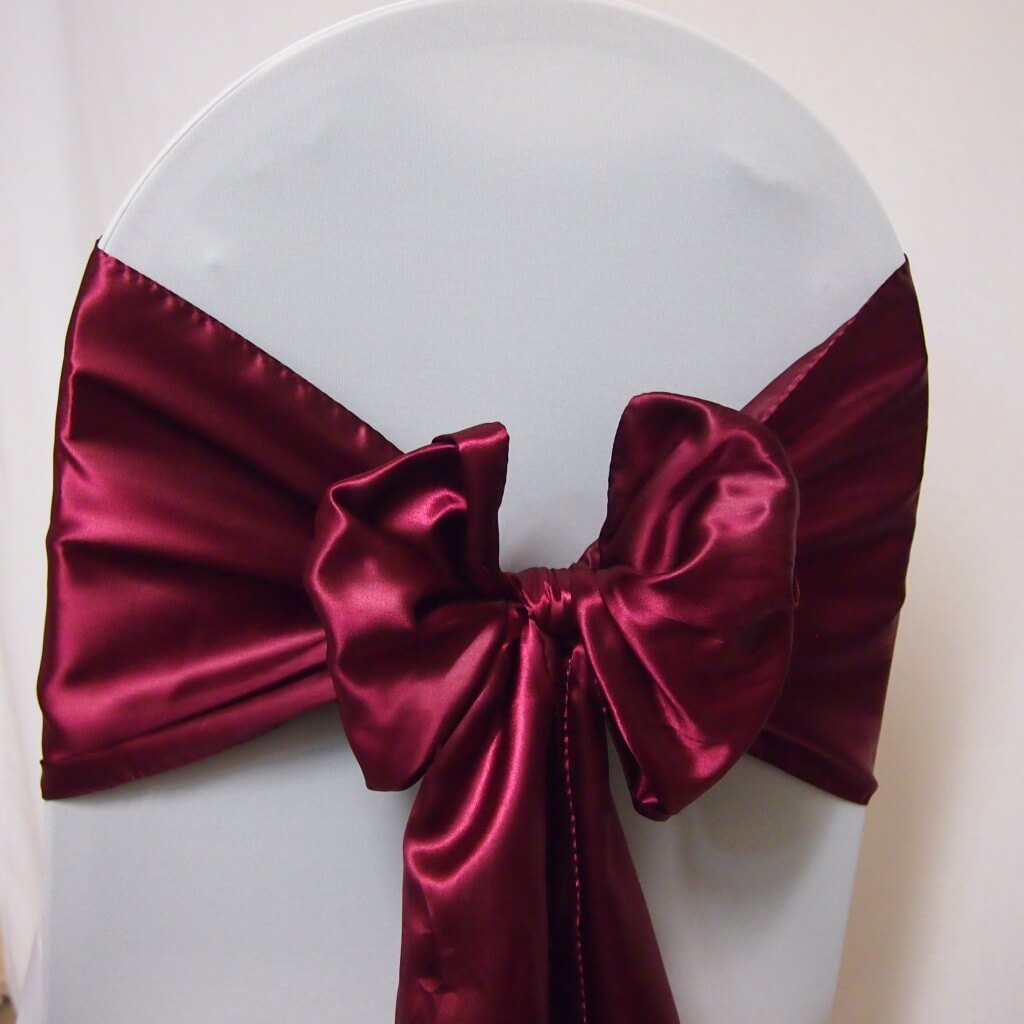 Navy Blue Satin Sash | Covers Decoration Hire