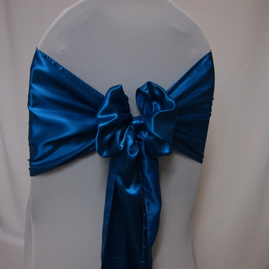 Navy Satin Sash Wide | Covers Decoration Hire