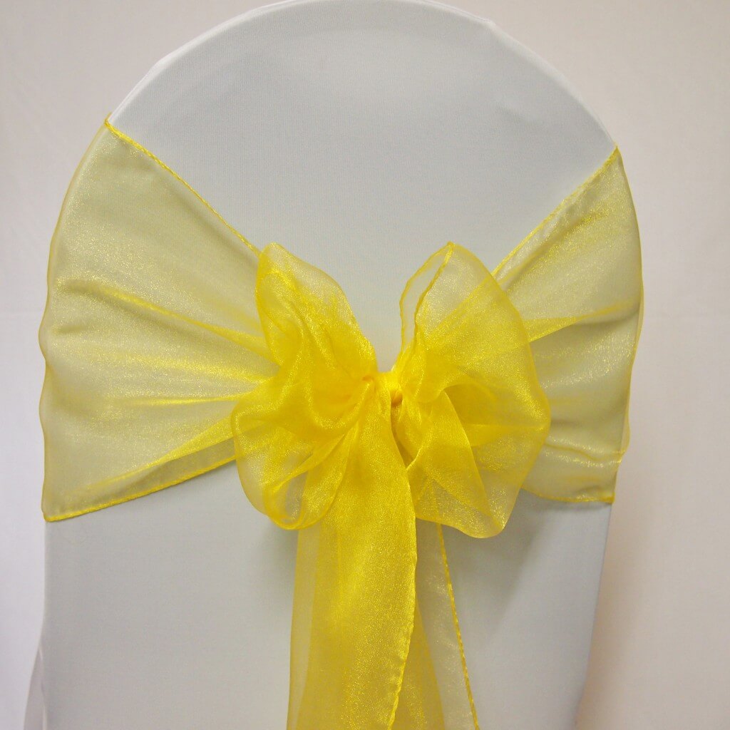 Sash Blue Organza Ocean Blue | Covers Decoration Hire