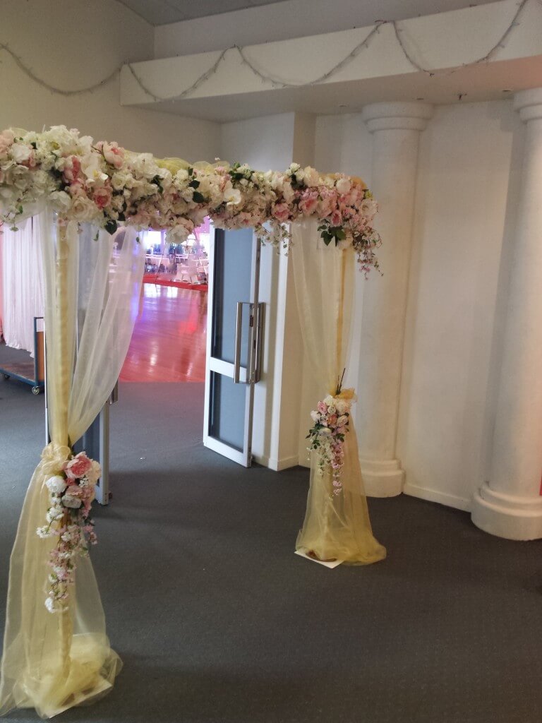 Floral-Header-Arch | Covers Decoration Hire